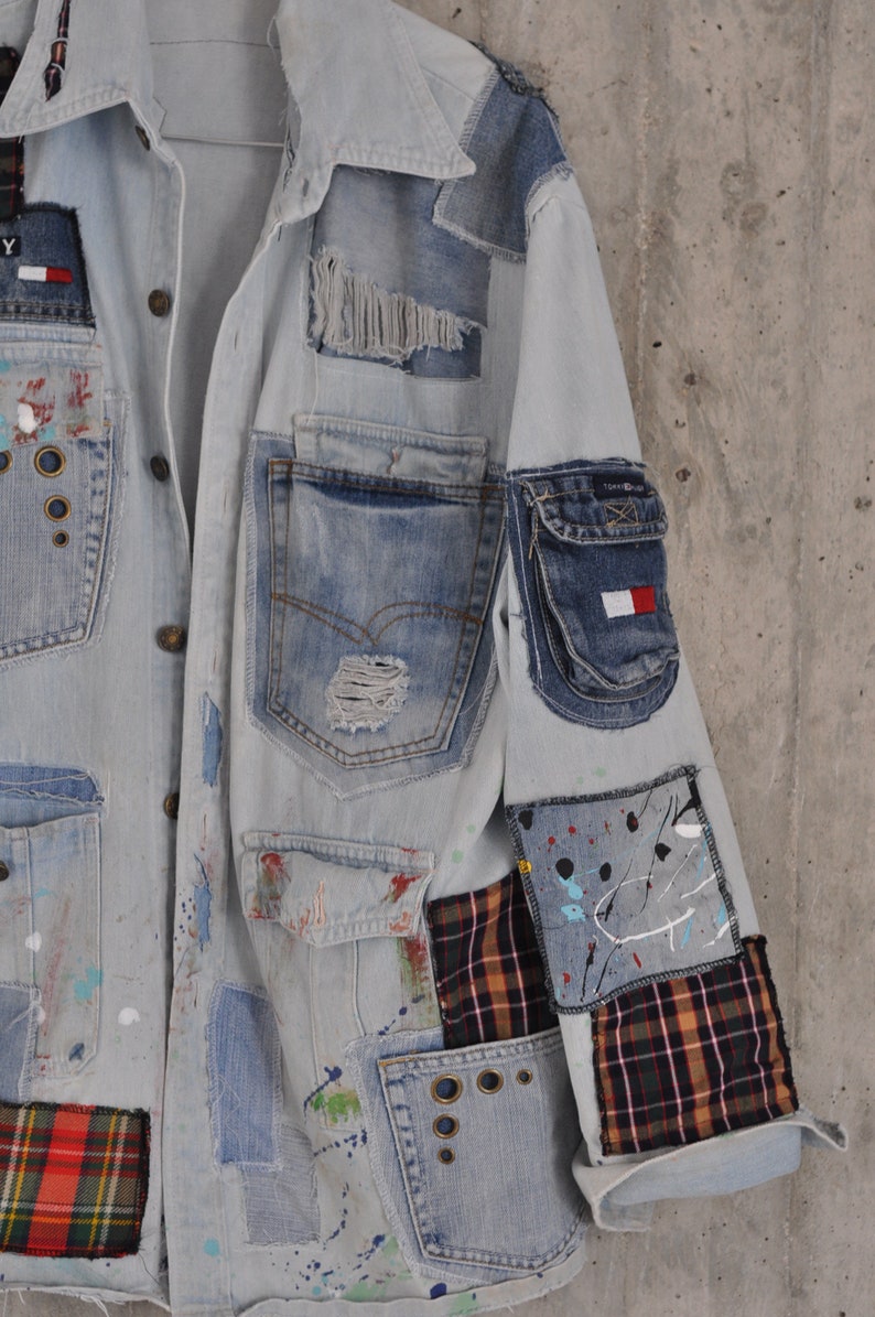 90's Levis Lee Diesel Jacket Vintage Upcyceled Jacet Jeans - Etsy