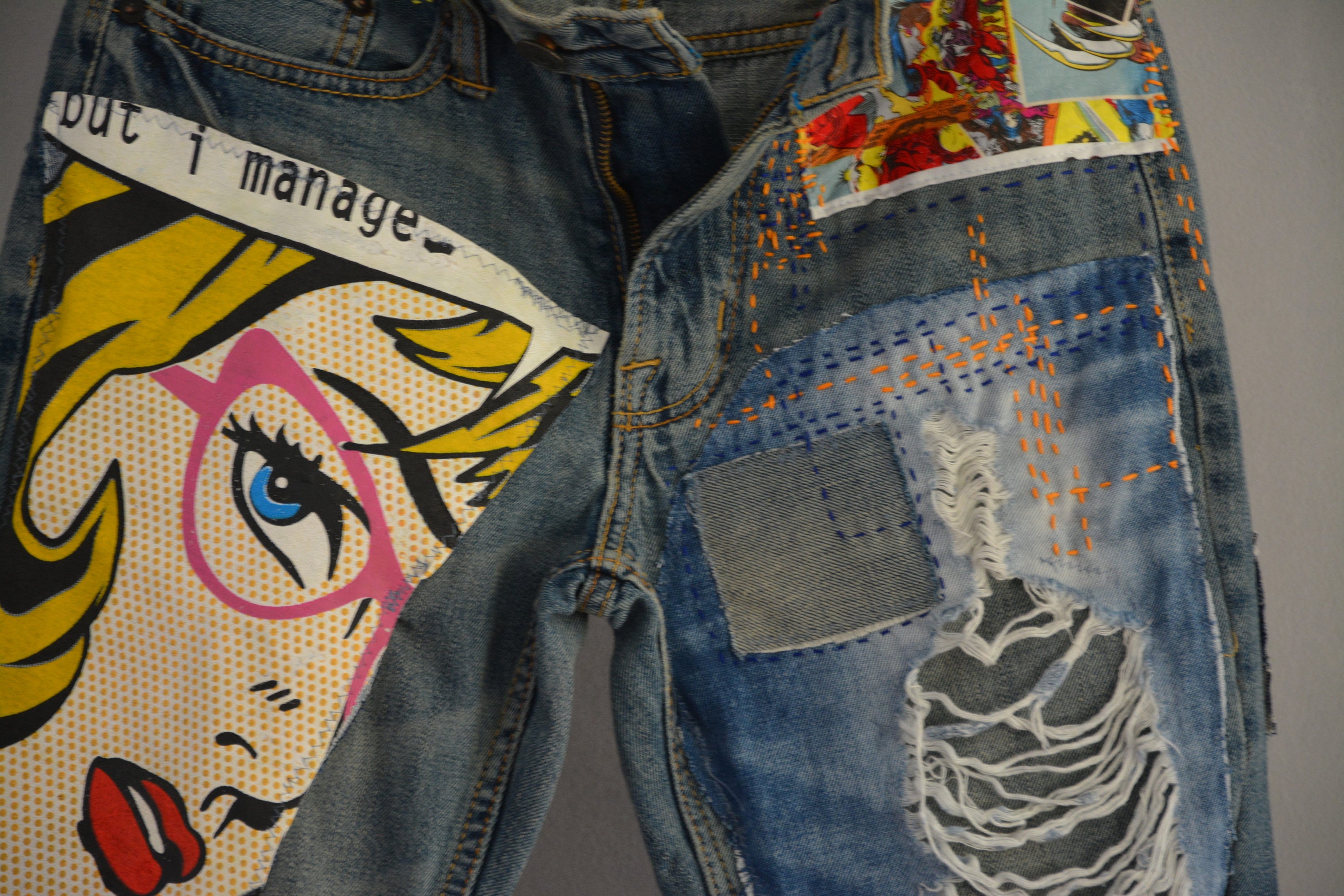 All SIZES High Waist Destroyed Boyfriend Jeans Distressed and | Etsy