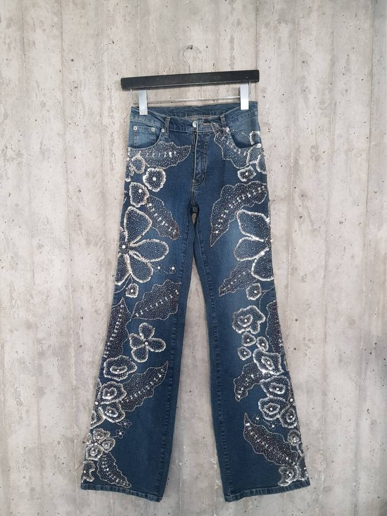 One of a kind jeans/vintage jeans/womens jeans/ myqueenswish | Etsy