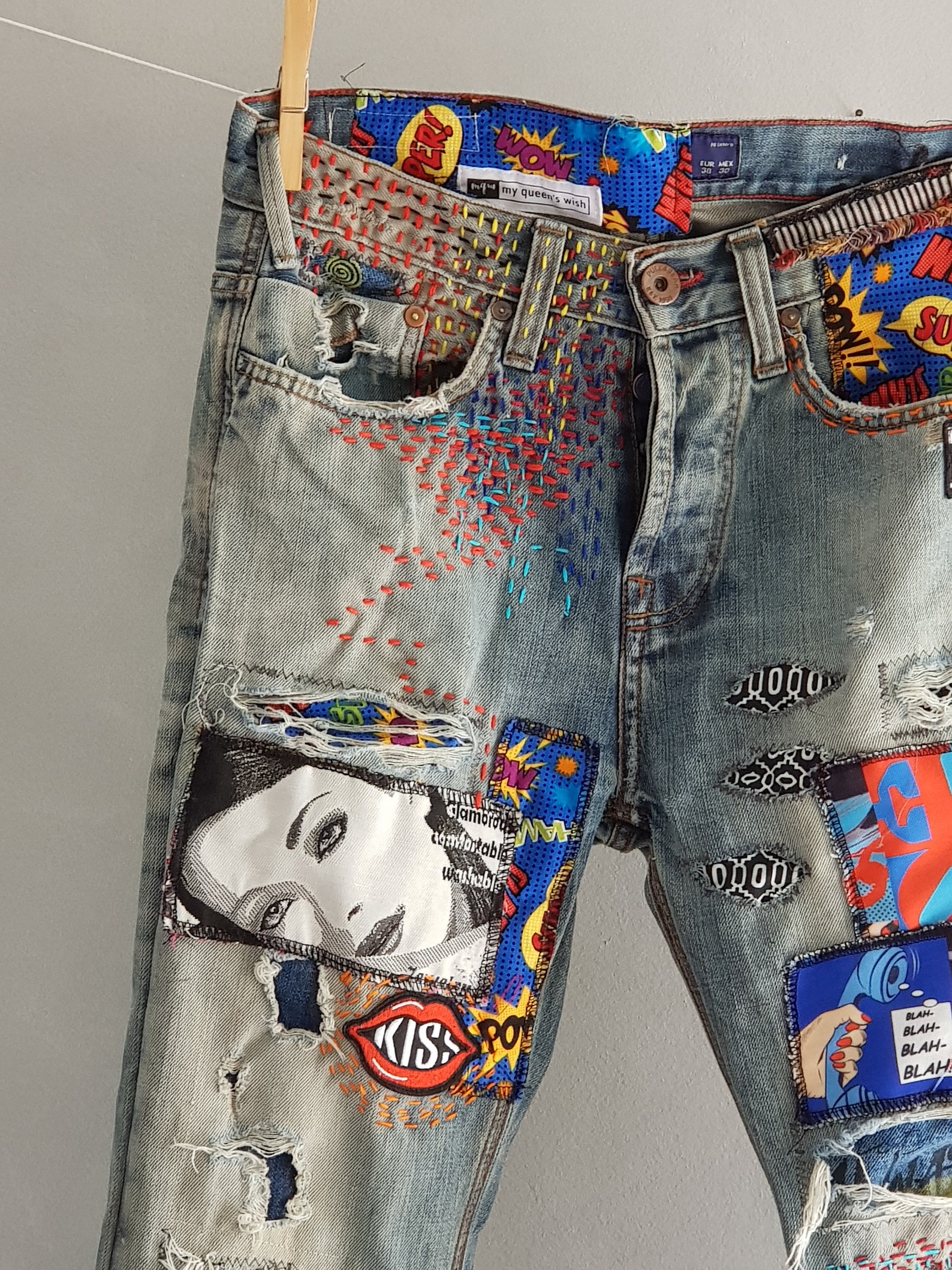 High Waisted Mom Jeans// All Sizesvintage 80s L Medium Wash | Etsy