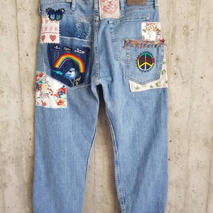 Vintage Jean's, Embroidery Jeans All SIZES - Etsy