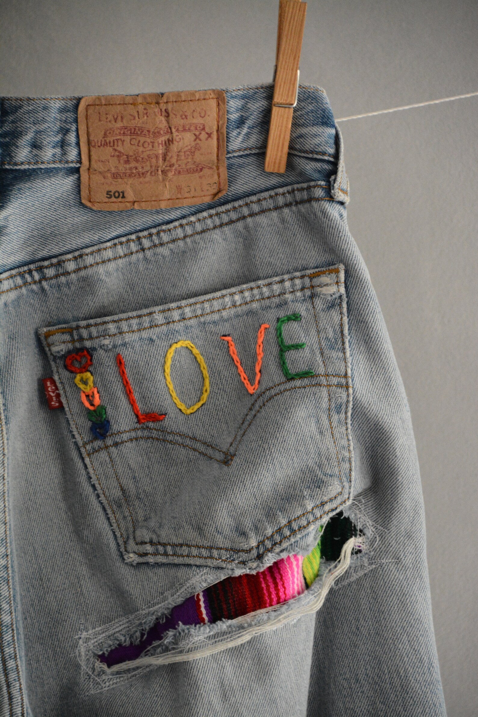 All SIZES High Waist Destroyed Boyfriend Jeans Distressed and | Etsy