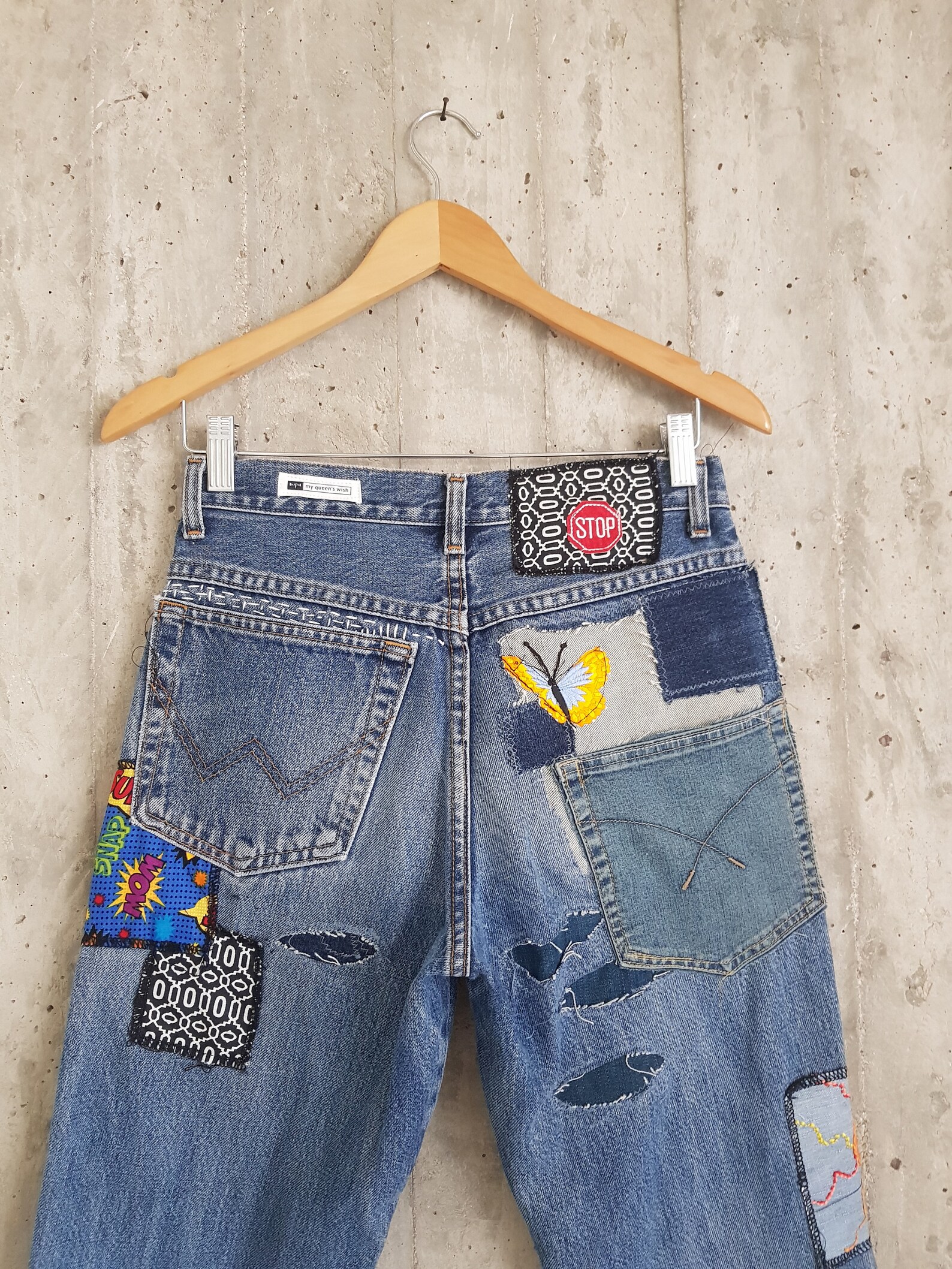 Vintage 90s Jeans High Waisted Bootcut Denim Pants Grunge | Etsy
