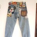Mickey Mouse Jeans,vintage Apcycled Jean'slee ,diesel Boyfriend Jeans ...