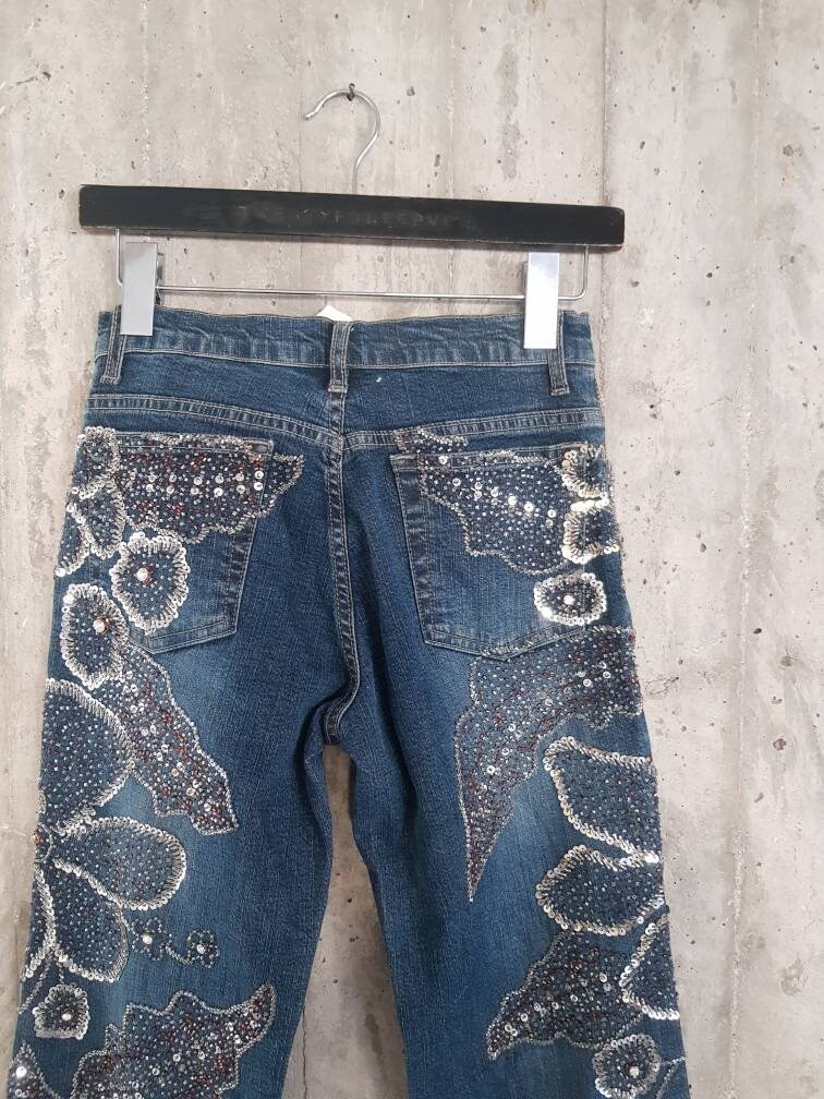 One of a kind jeans/vintage jeans/womens jeans/ myqueenswish | Etsy