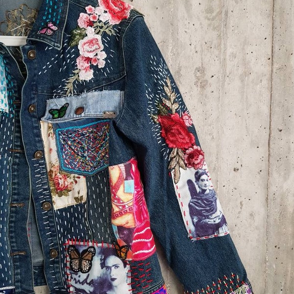 Hand Painted Denim - Etsy