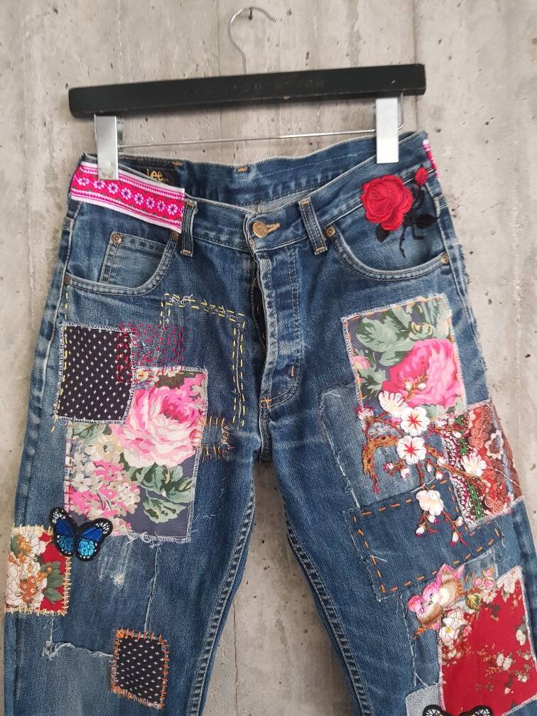 Vintage apcycled-Jean Vintage Lee Freund Jeans - Etsy.de