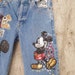 Mickey Mouse Distressed Vintage Boyfriend Jeans/hipster - Etsy