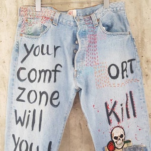 All SIZES High Waist Destroyed Boyfriend Jeans Distressed and Totally ...
