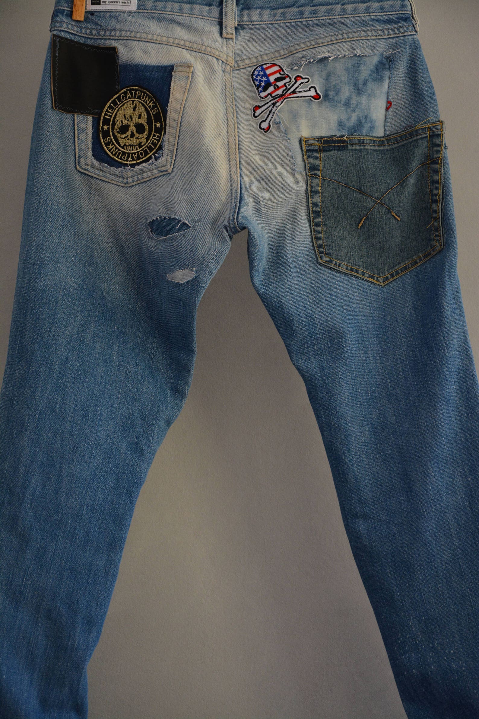 All SIZES High Waist Destroyed Boyfriend Jeans - Etsy