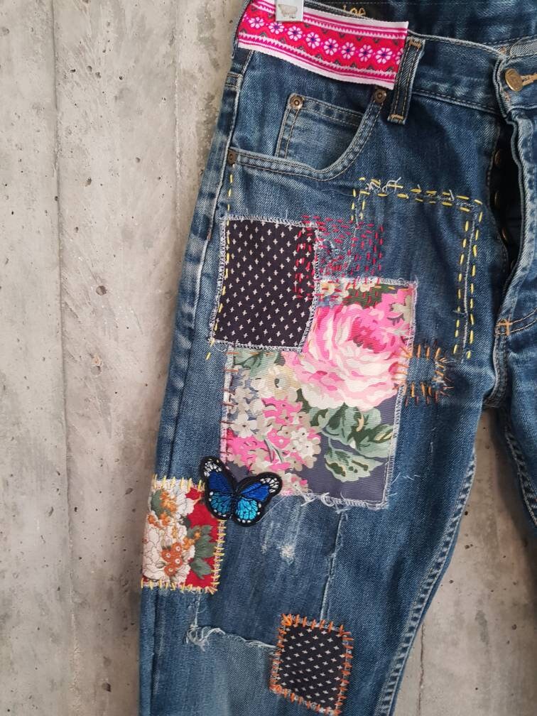 Vintage apcycled-Jean Vintage Lee Freund Jeans - Etsy.de