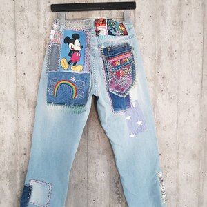 Mickey Mouse Jeans,vintage Denim| Diesel, Lee, Boyfriend Jeans ,vintage ...