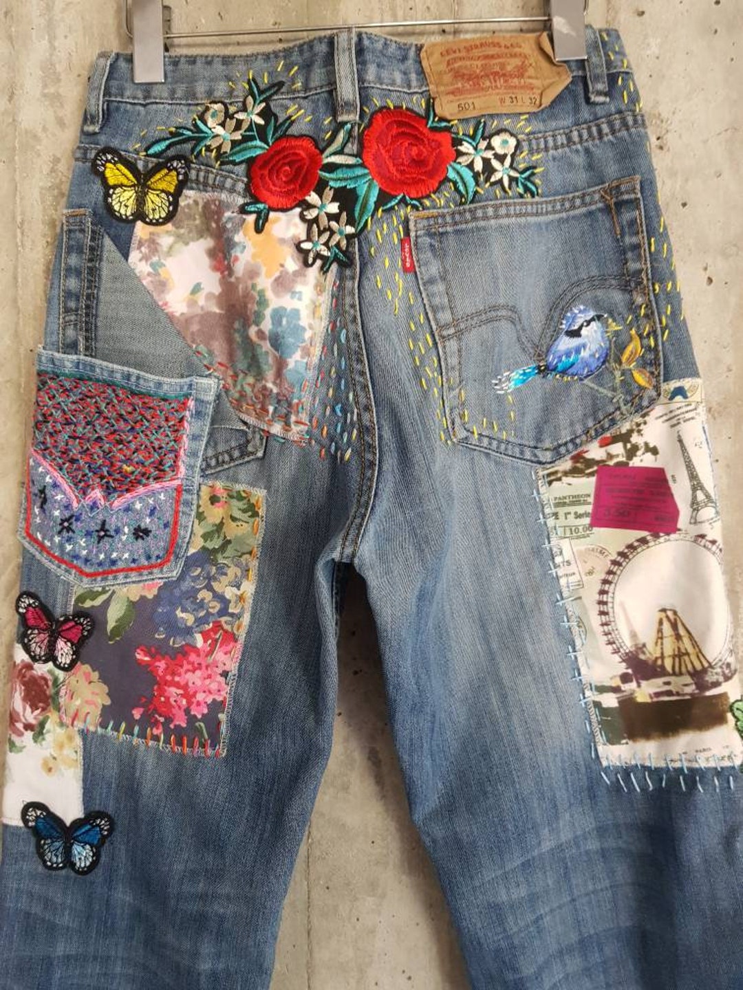 All SIZES High Waist Destroyed Boyfriend Jeans Distressed and Totally ...