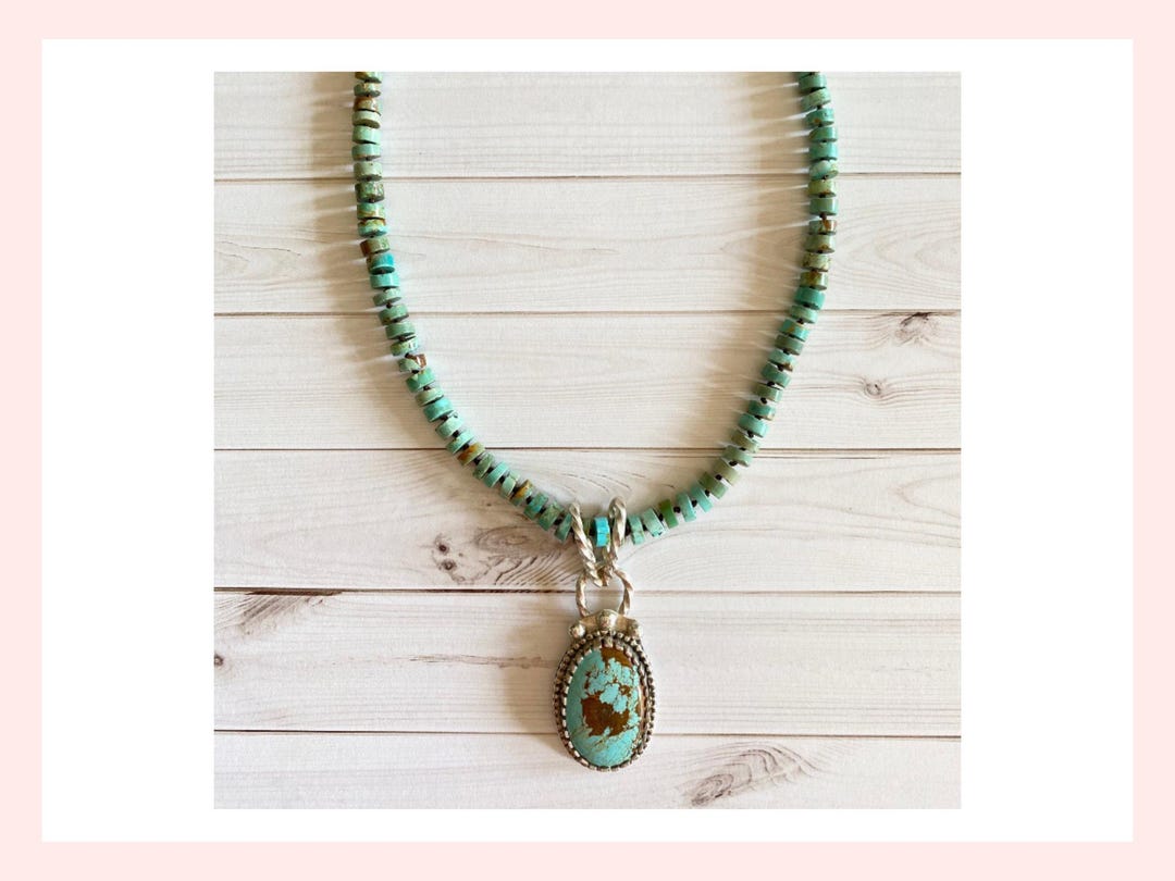 Ulka Rocks Rare Mine #8 Turquoise Necklace With a Royston Turquoise ...