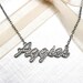 Ulka Rocks Aggies Pave Diamond Necklace Aggie Gift Aggie - Etsy