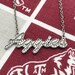 Ulka Rocks Aggies Pave Diamond Necklace Aggie Gift Aggie - Etsy