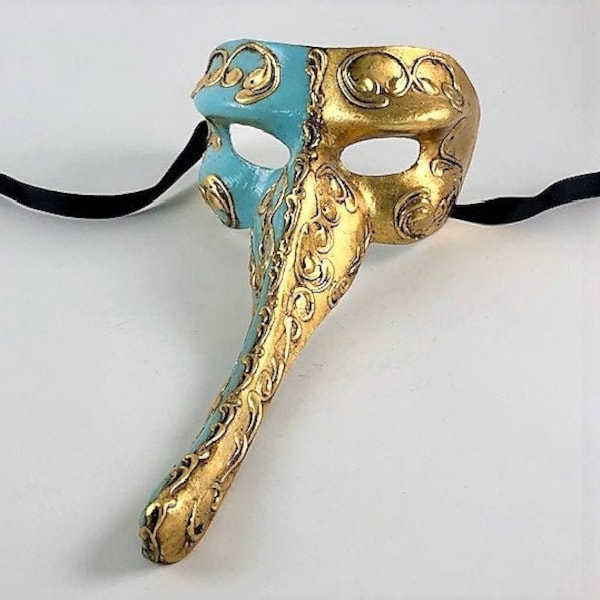 Blue Masquerade Mask - Etsy