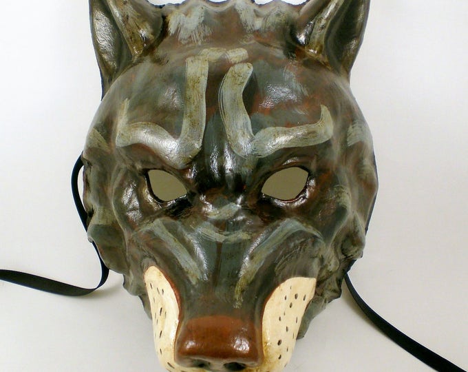 Venetian Paper Mache Wolf Mask - Etsy