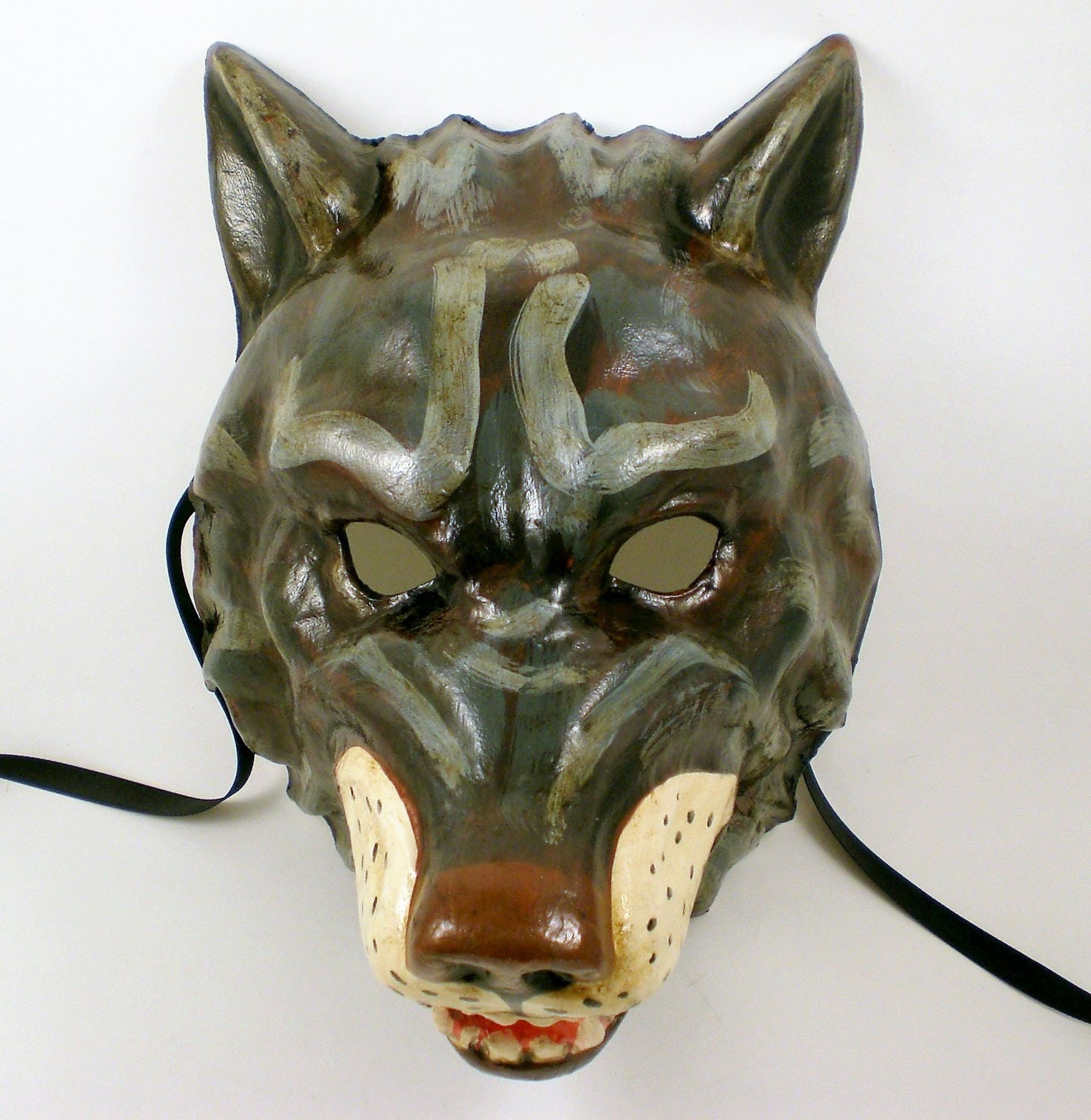 Venetian Paper Mache Wolf Mask - Etsy