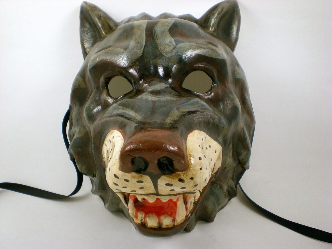 Venetian Paper Mache Wolf Mask - Etsy