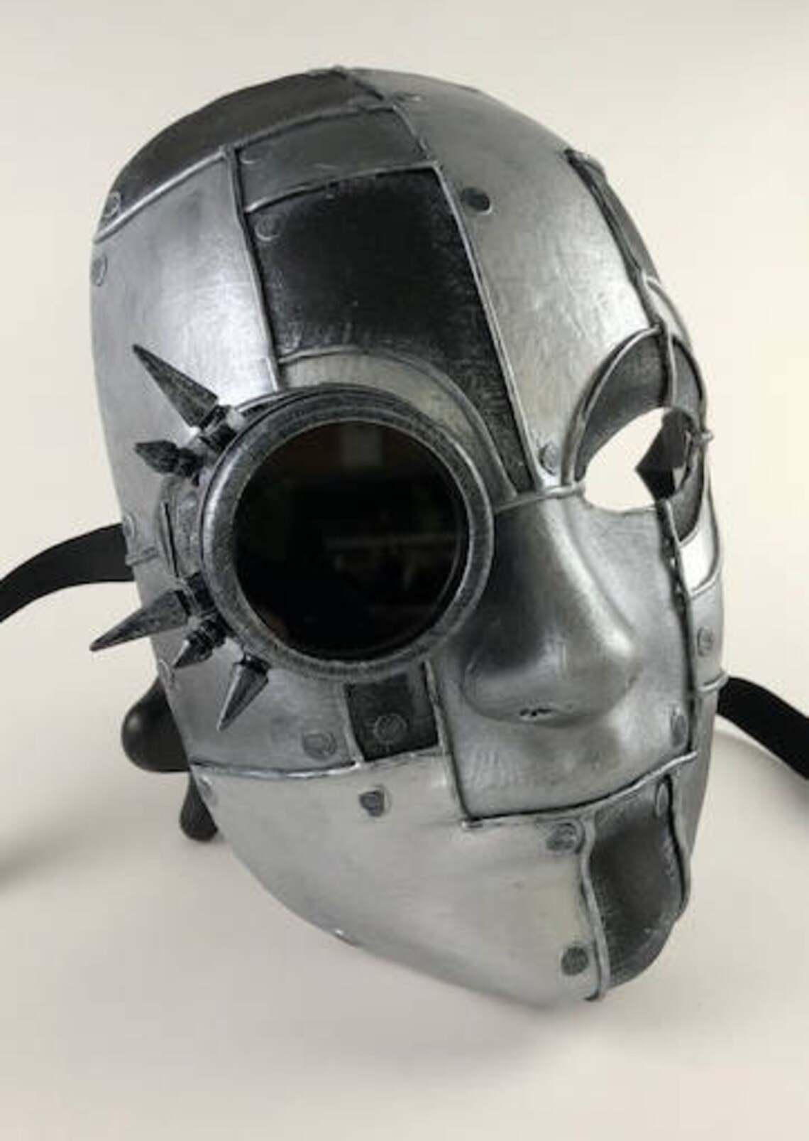 Venetian Full Face Mask - Futuristic Iron - Etsy
