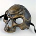 Venetian Skull Mask Fuoco Bronze With Black Shading - Etsy