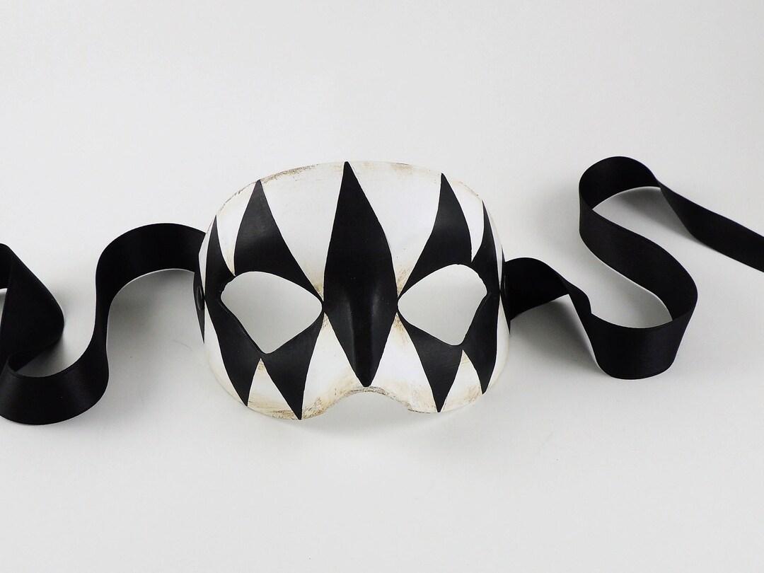 Venetian Masquerade Eye Mask - Opera Arlecchino - Etsy