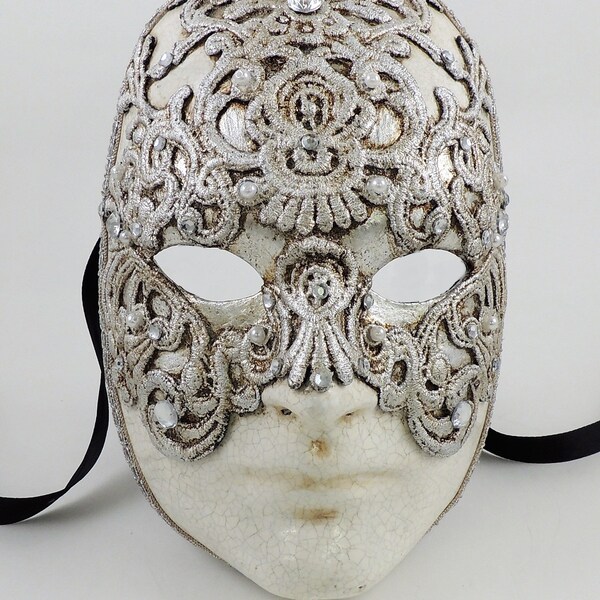 Silver Full Mask - Etsy