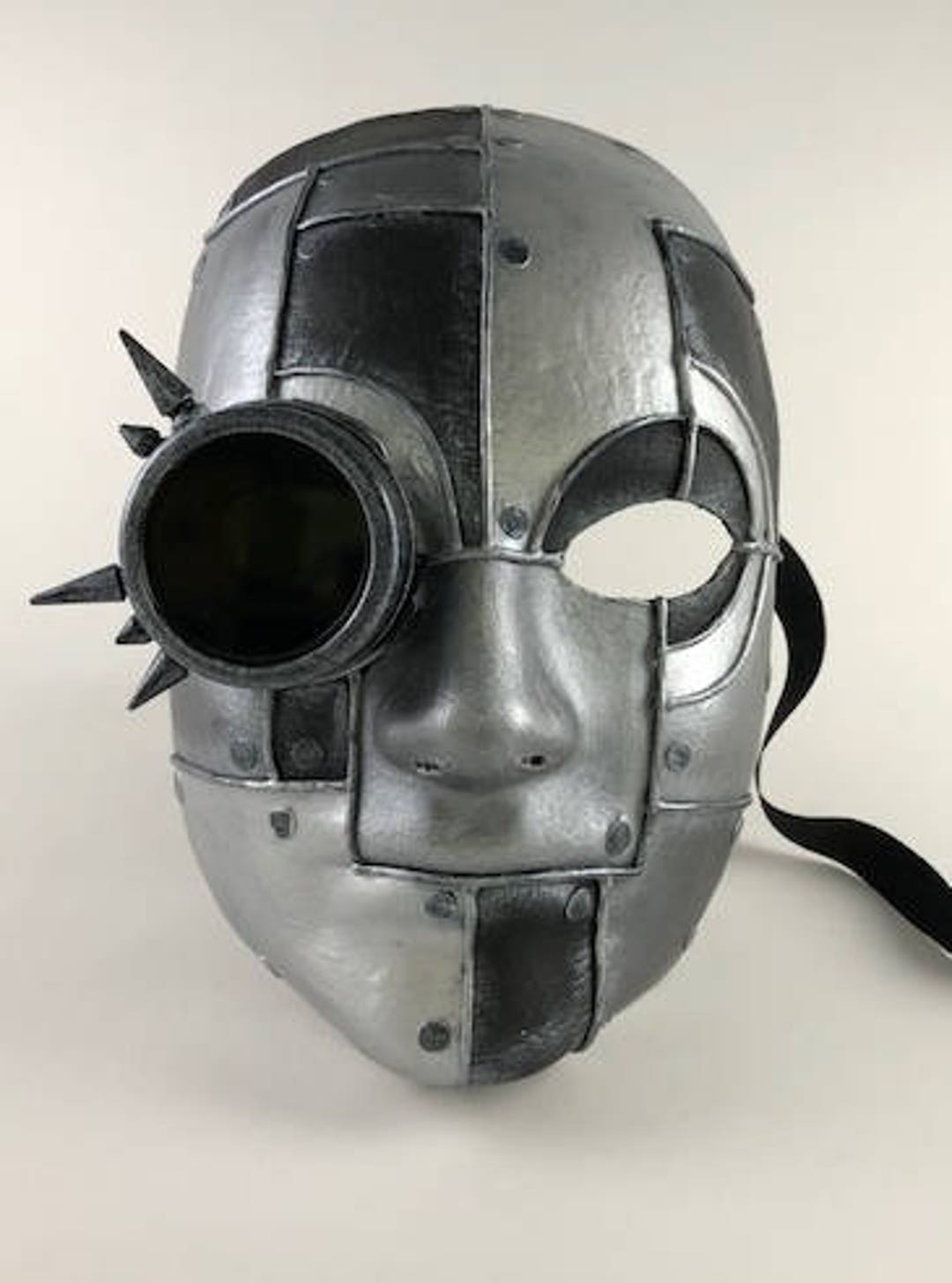 Venetian Full Face Mask - Futuristic Iron - Etsy