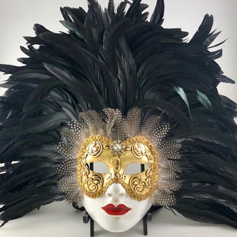 Feather Mask - Etsy