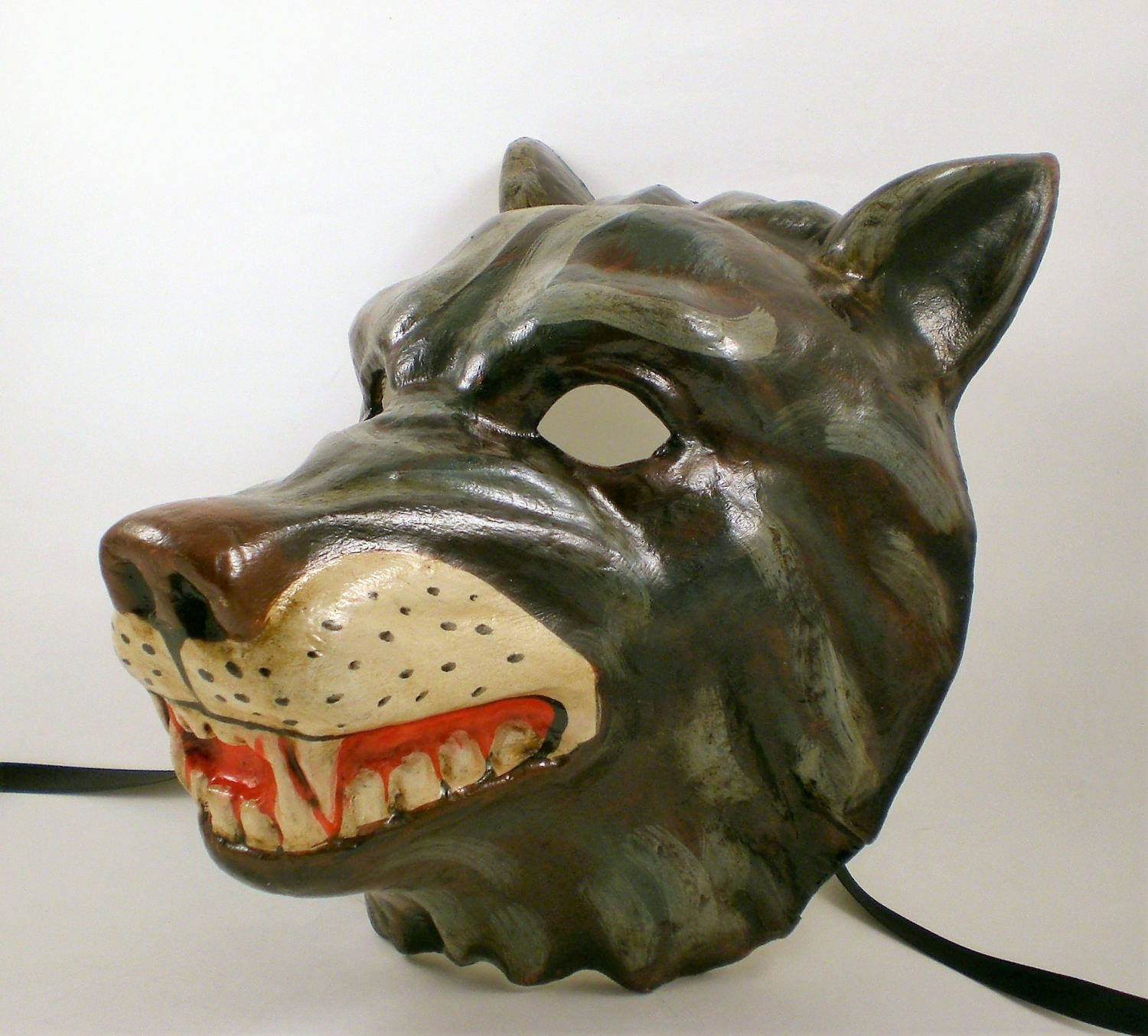Venetian Paper Mache Wolf Mask - Etsy