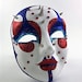 Venetian Full Face Volto Mask Brillante Glitter Spike Blue - Etsy