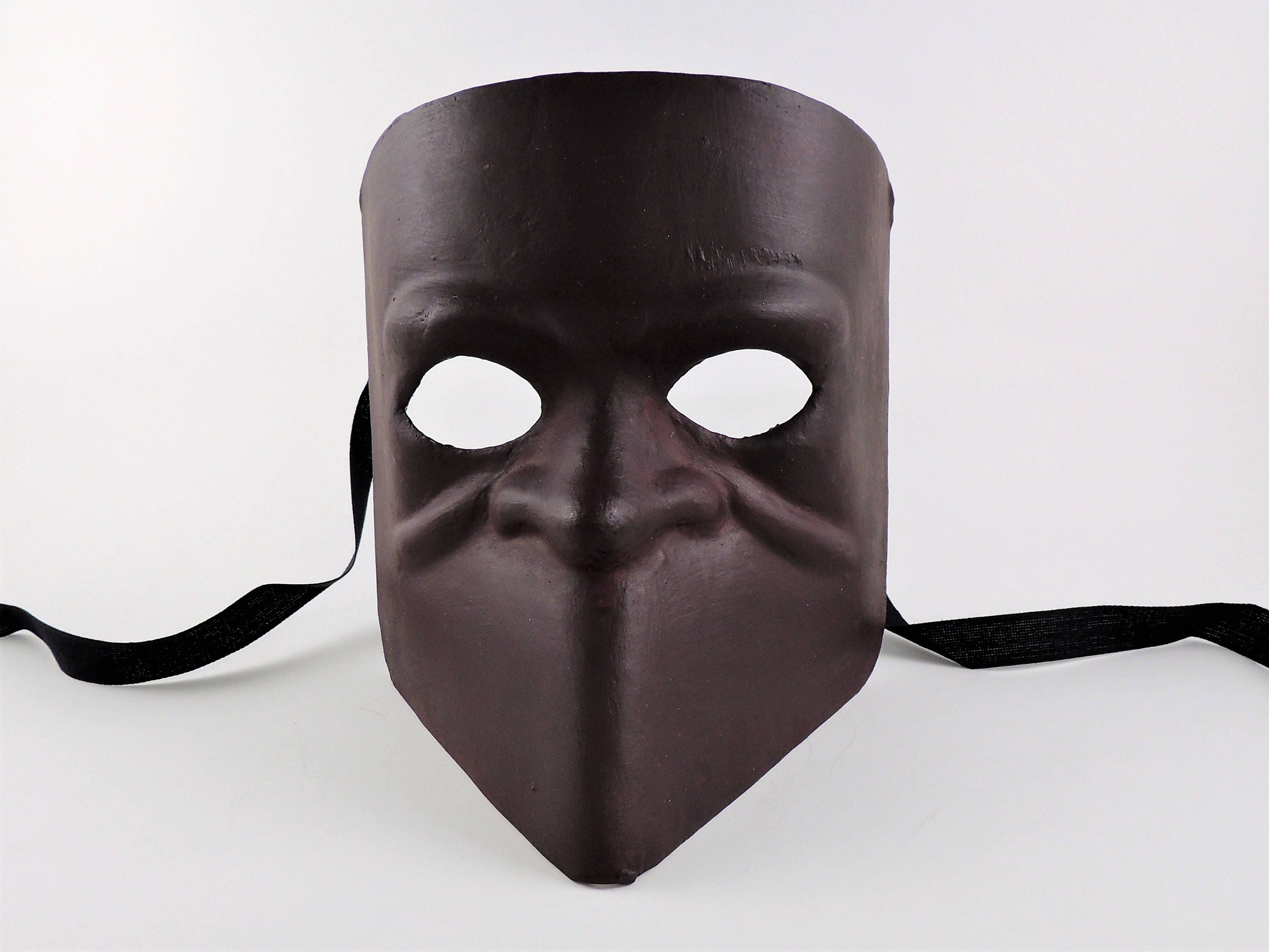 Venetian Bauta Mask Dark Brown - Etsy