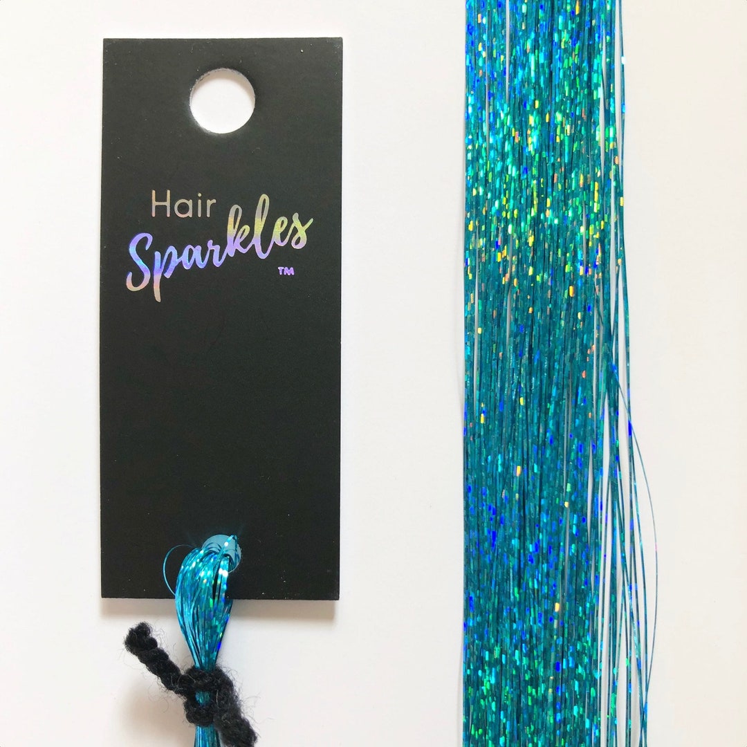 Aquamarine Hair Sparkles® (hair Tinsel) - Etsy
