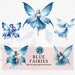 Blue Fairies Clip Art Pack High Resolution, Commercial Use, Fantasy ...