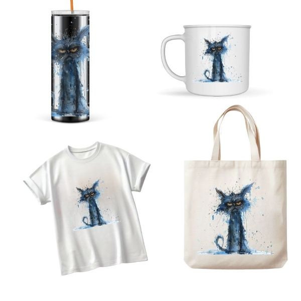 Scraggly Cats Clip Art Pack, Commercial Use, Cat Graphics, Animal ...