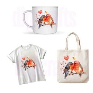 Love Birds Clip Art Pack, Commercial Use, Bird Graphics, Avian ...