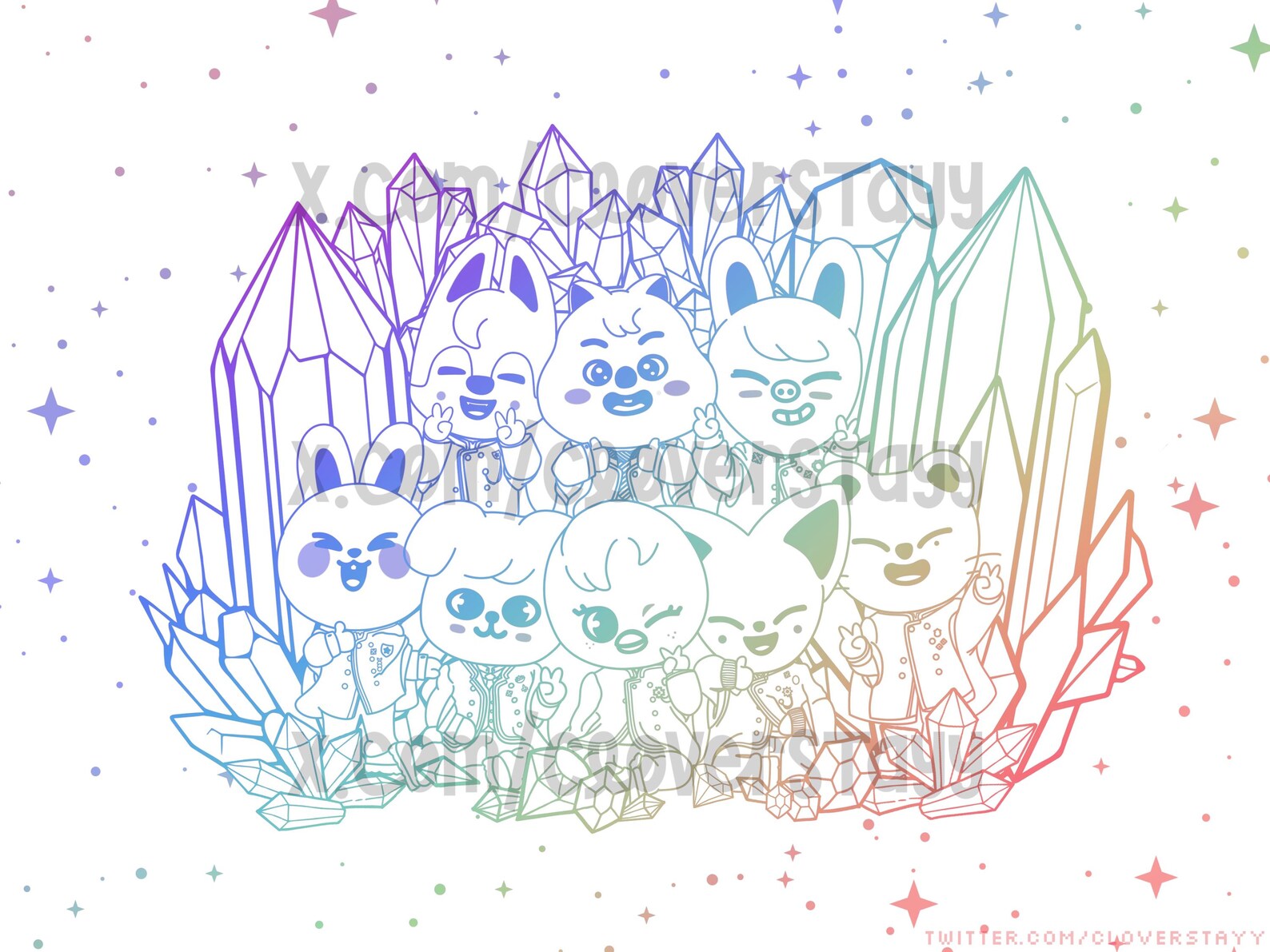 STRAY KIDS Magic School Coloring Page - Etsy