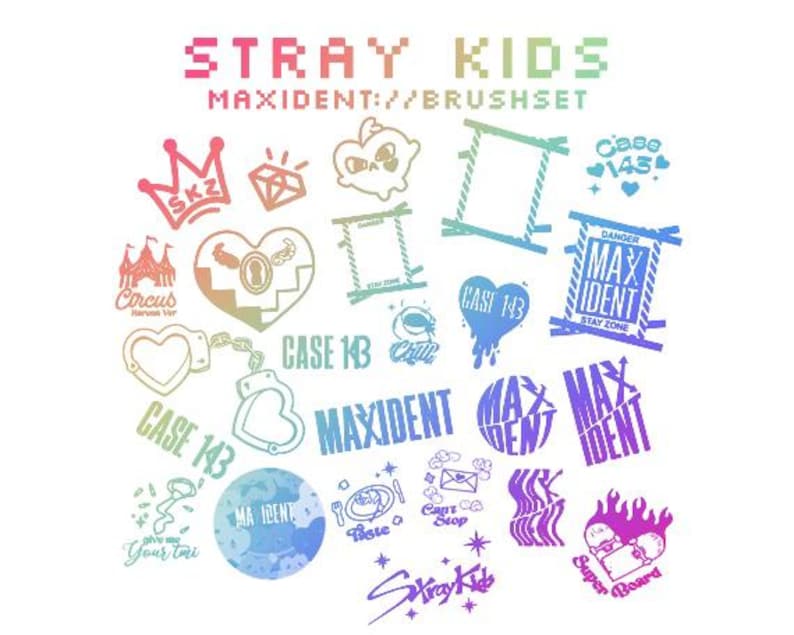 STRAY KIDS Maxident Procreate Brush Set - Etsy