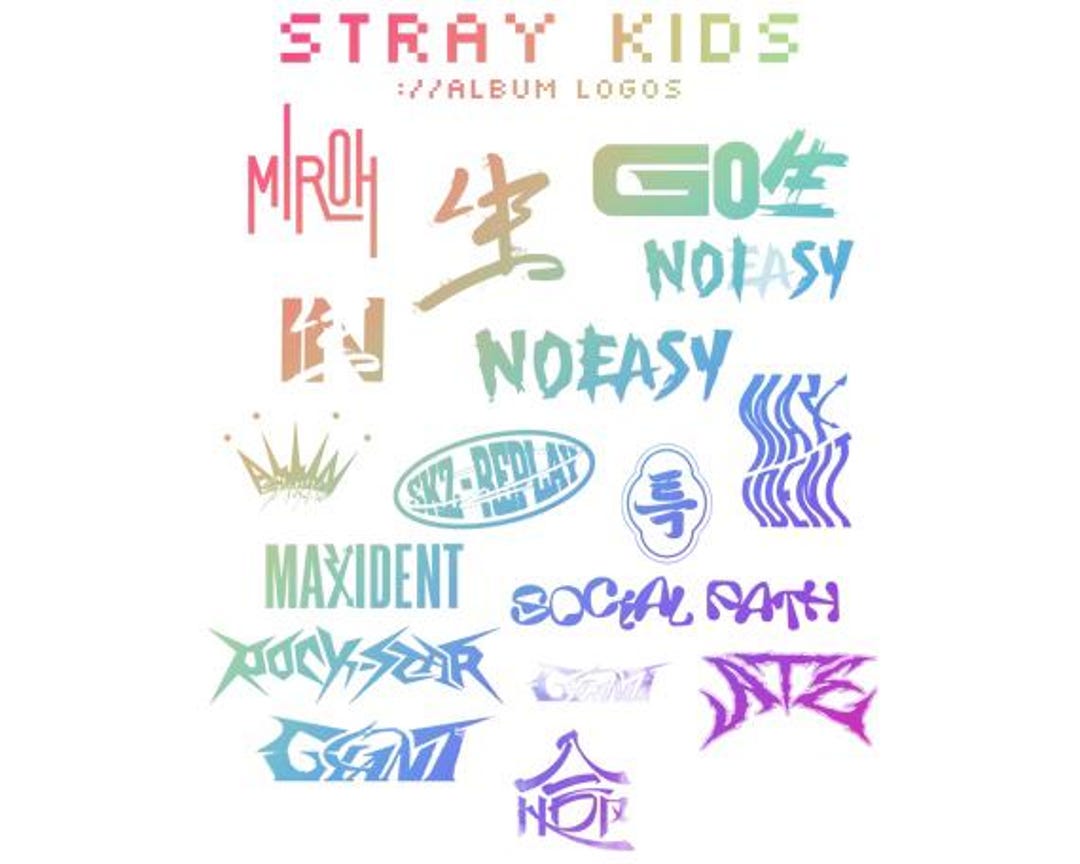 STRAY KIDS Album Names Procreate Brush Set - Etsy