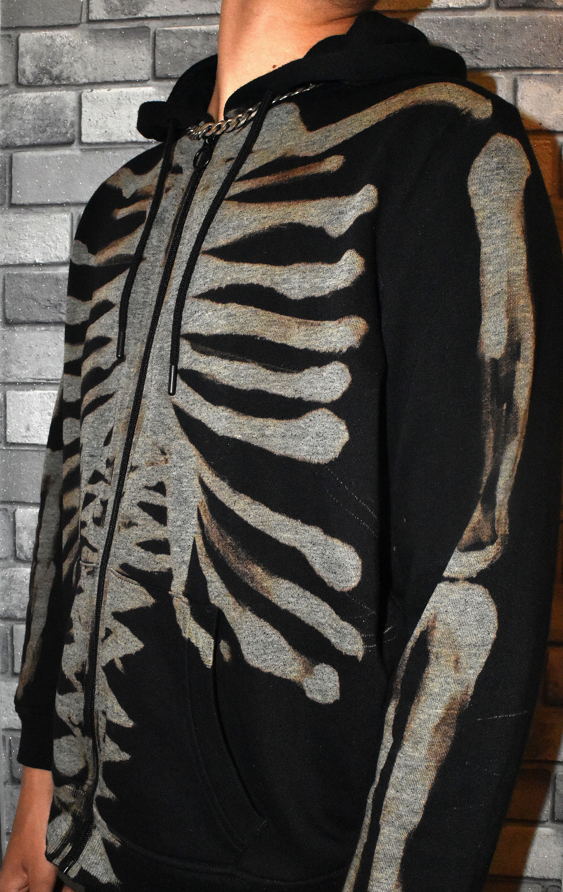 Y2K Skeleton Hoodie - Etsy