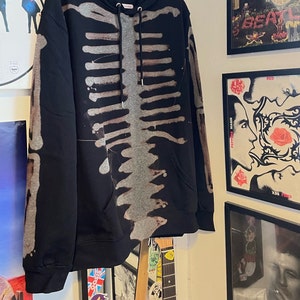 Y2K Skeleton Hoodie - Etsy