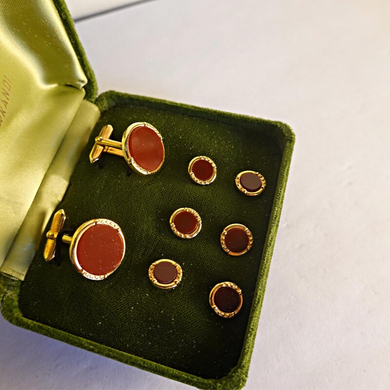 Gemstone Cufflinks - Etsy