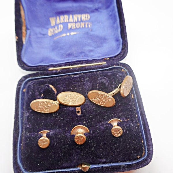 Vintage Cufflink Set - Etsy