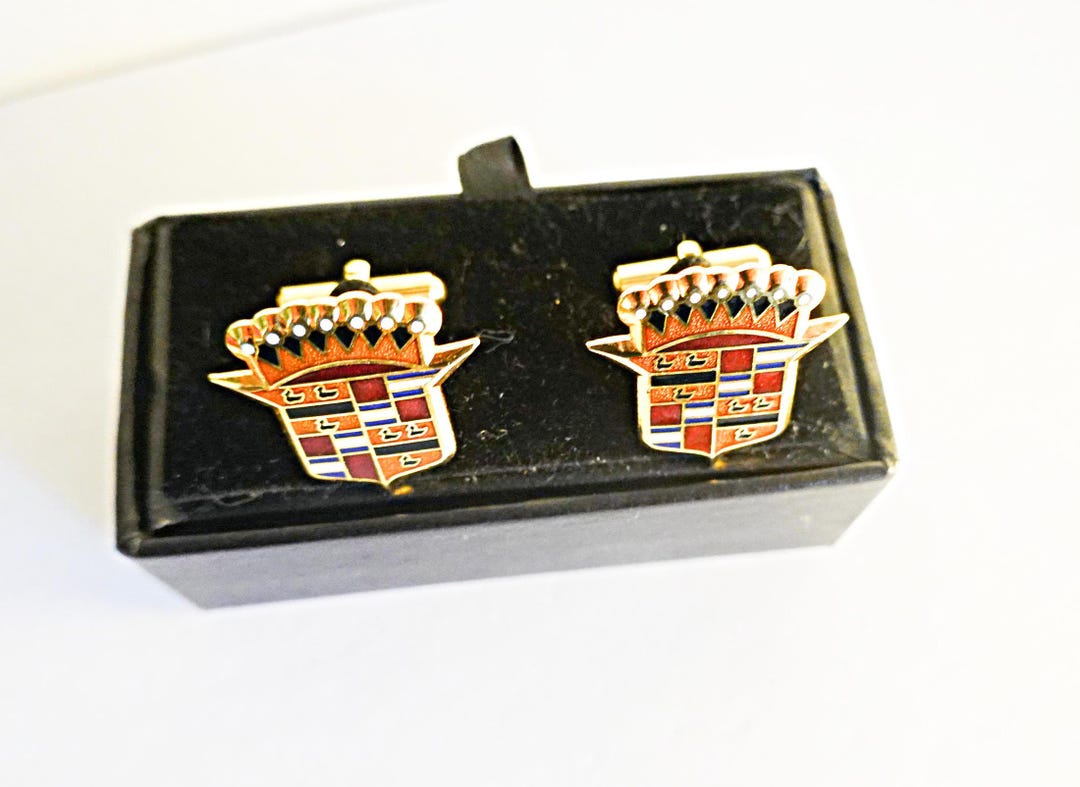Vintage Cadillac Logo Gift, VINTAGE Gold Filled Cadillac Advertising ...