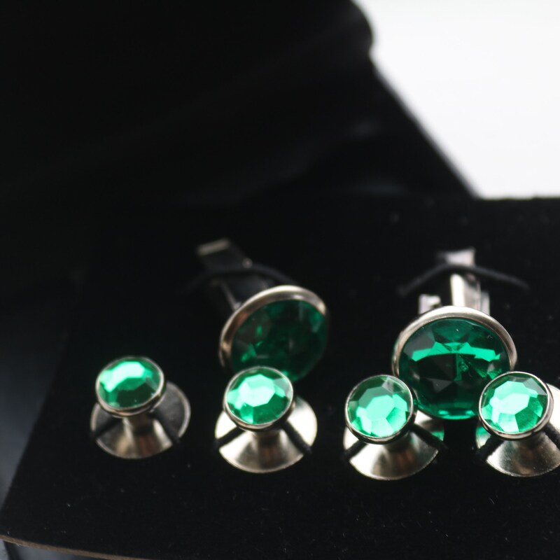 Green Cufflinks - Etsy