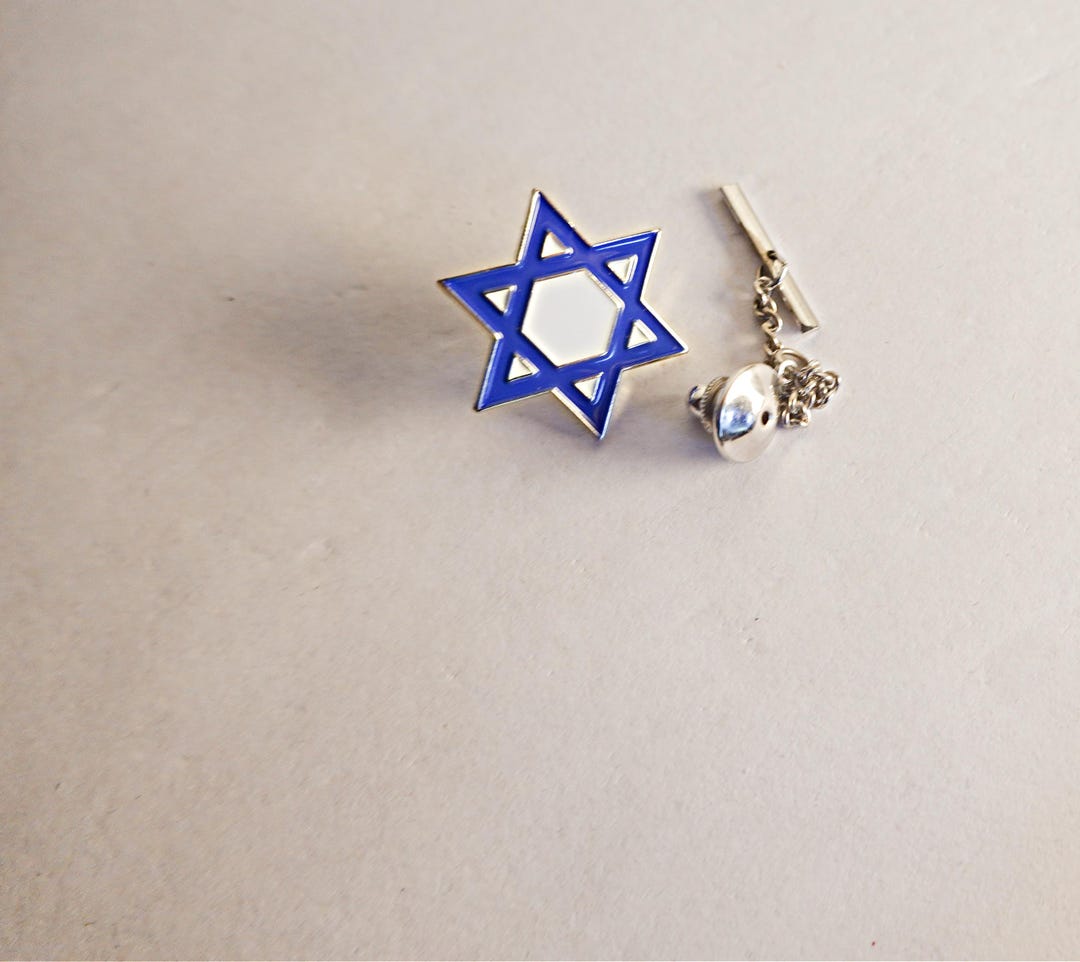 Star of David Pin, Jewish Star Pin, Jewish Star Lapel Pin, Chanukah ...