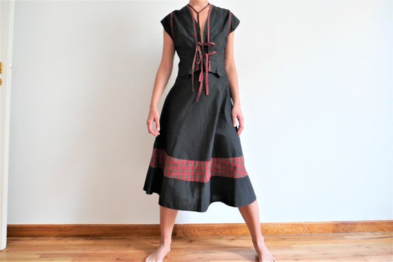 Vintage twin set cotton 80s 70s y2k made in England c… - Gem