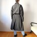 Vintage Long Black Parka Coat Basic Solid Piece With Detachable Wool ...