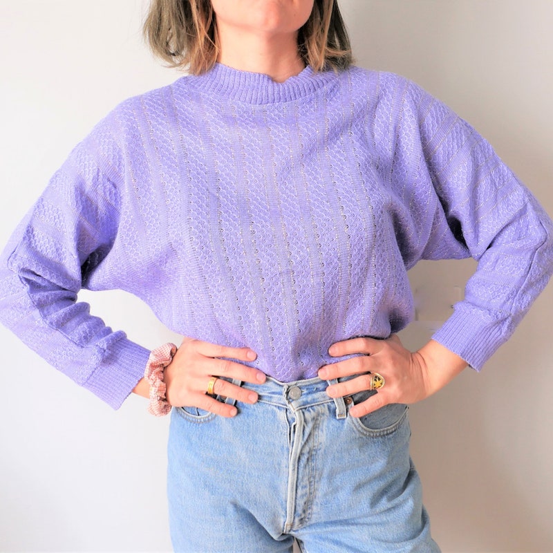 Light Purple Sweater - Etsy